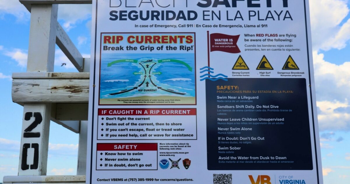 Dual Language Beach Safety Signs Improve… | City of Virginia Beach